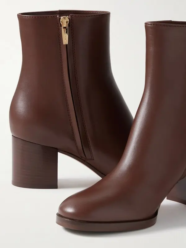 GIANVITO ROSSI Vitello Glove 55 Leather Ankle Boots