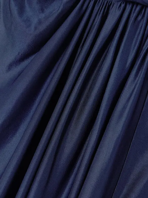 Rabanne Draped Satin-jersey Midi Skirt