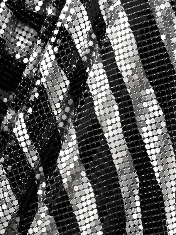 Rabanne Zebra-print Chainmail Midi Dress