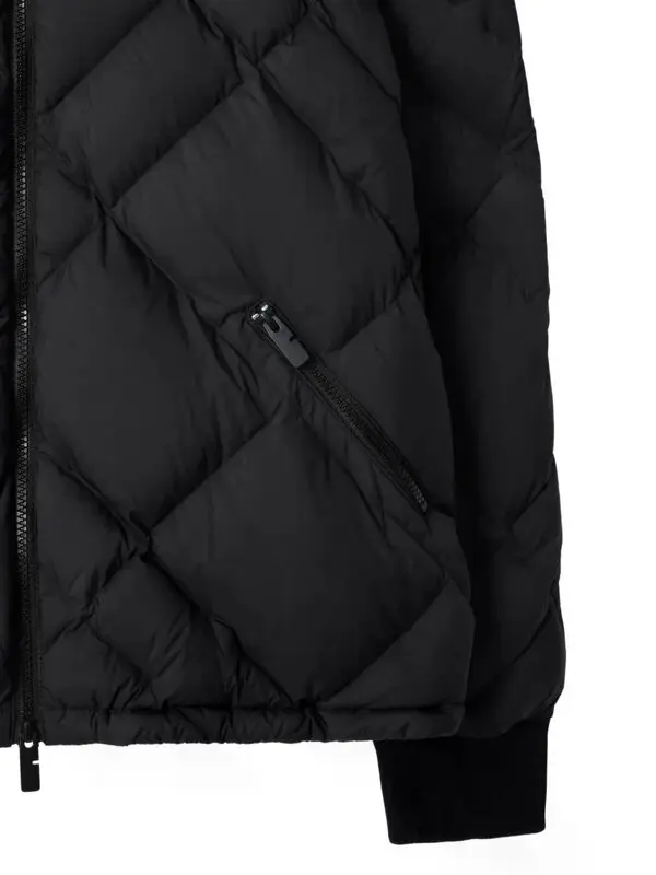 Burberry Hooded Quilted Jacket - Black