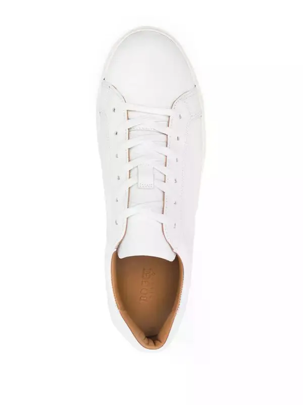 Boggi Milano Panelled Leather Sneakers