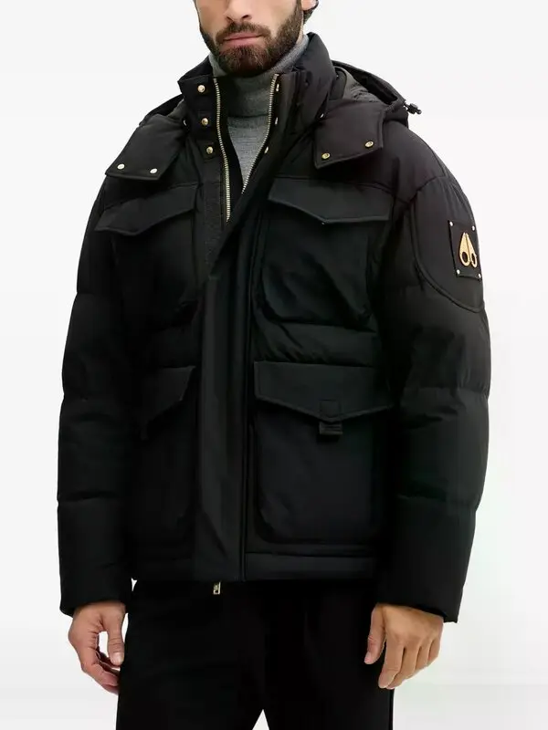 Moose Knuckles Hooded Jacket With Zip Fastening And Pockets