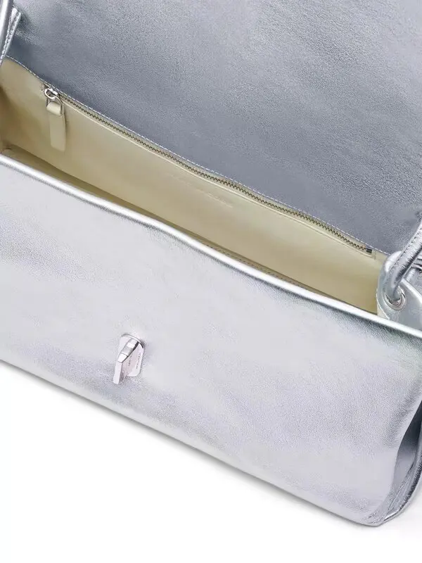 Marc Jacobs Large Metallic Dual Shoulder Bag - Silver