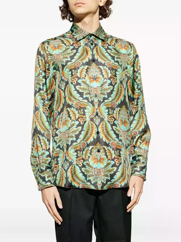 Etro Paisley-print Silk Shirt