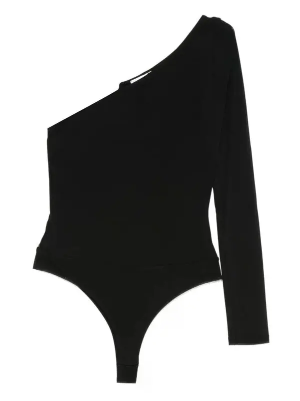 Patrizia Pepe One-shoulder Sequin Embellished Bodysuit - Black