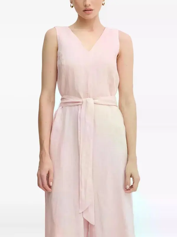 BENETTON Wide Leg Jumpsuit With Tie Waist
