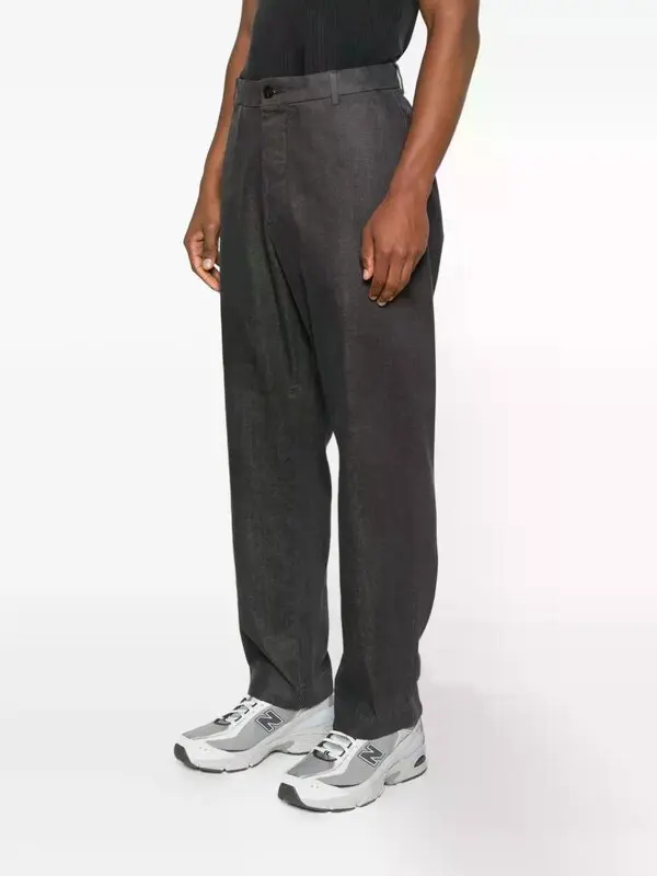 ORIGINAL VINTAGE Button-up Trousers - Grey