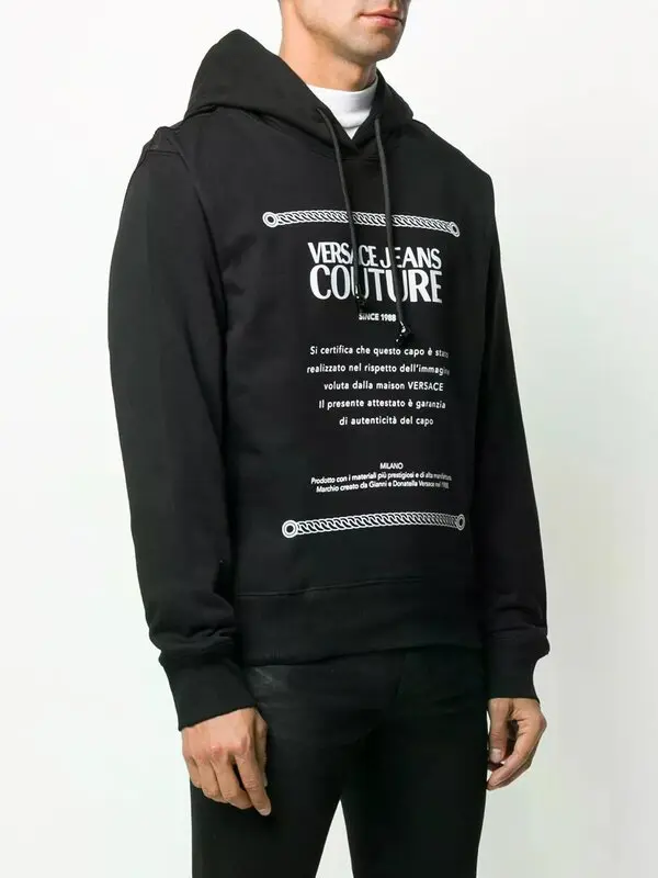 Versace Graphic-print Logo Hoodie
