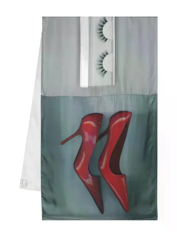 Acne Studios Photographic-print Scarf - Grey