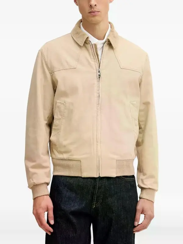 BENETTON Corduroy Collar Zip Jacket