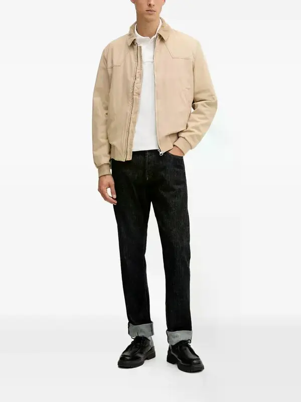 BENETTON Corduroy Collar Zip Jacket