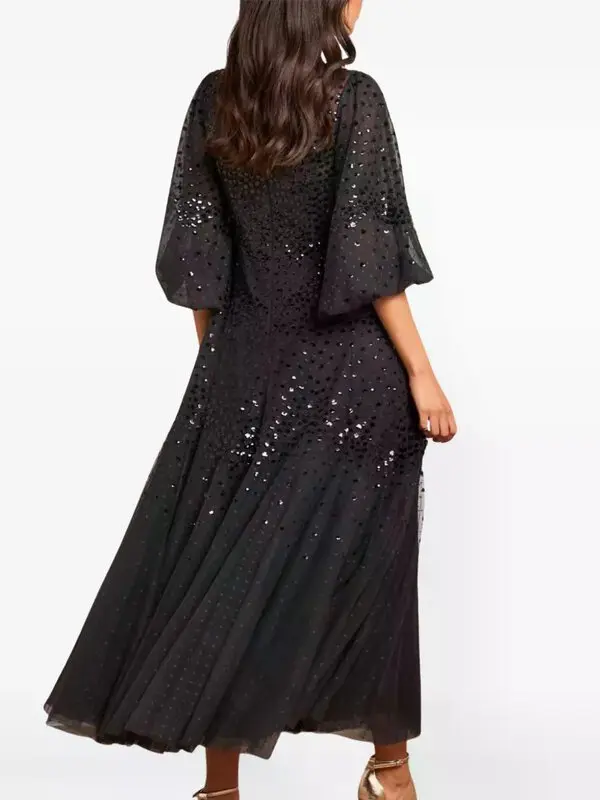 NEEDLE & THREAD Sequin-embellishment Maxi Dress