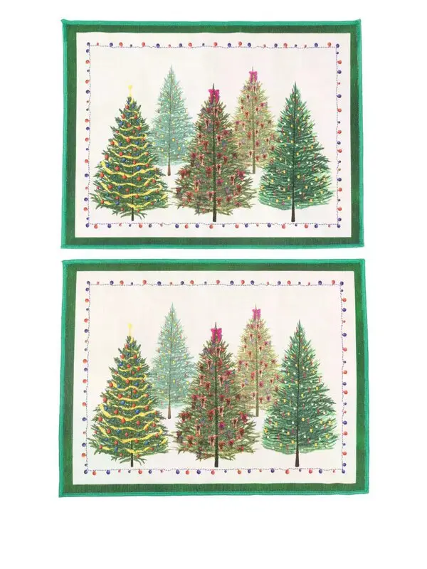 TESSITURA TOSCANA TELERIE Fairy Tree Placemat - Neutrals