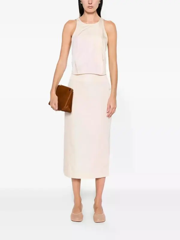 ST. AGNI Midi Skirt With Rear Slit