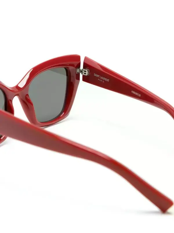 Saint Laurent Oversized Frame Sunglasses - Red