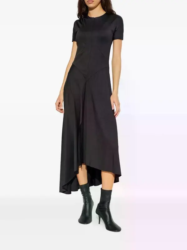 Victoria Beckham Asymmetric Hem Midi Dress