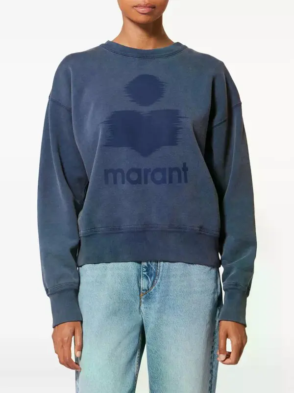 MARANT ETOILE Mobyli Logo Sweatshirt - Blue
