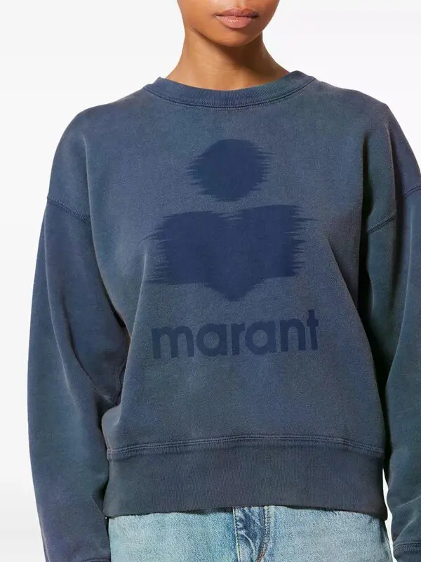 MARANT ETOILE Mobyli Logo Sweatshirt - Blue