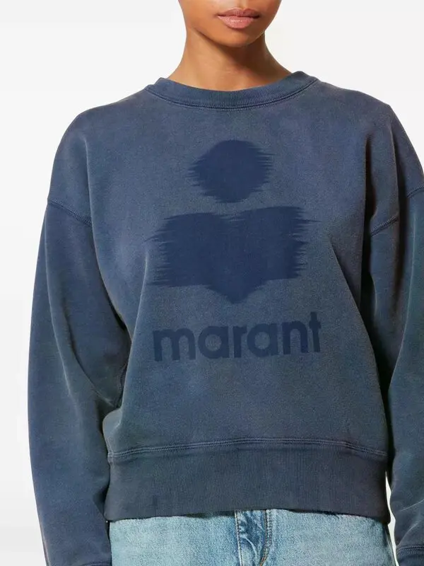 MARANT ETOILE Mobyli Logo Sweatshirt - Blue