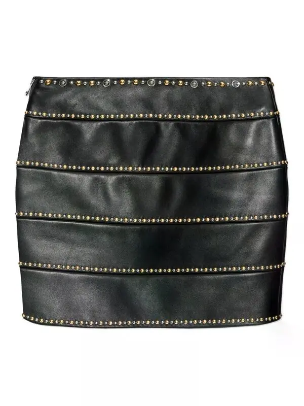 Versace Studded Embellishment Mini Skirt - Black