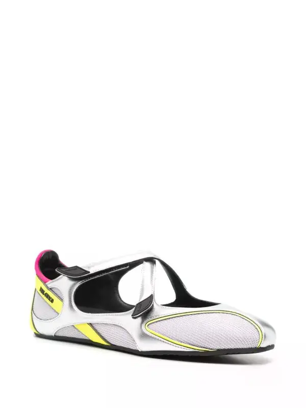 Attico Floor 01 Ballet Flats - Silver