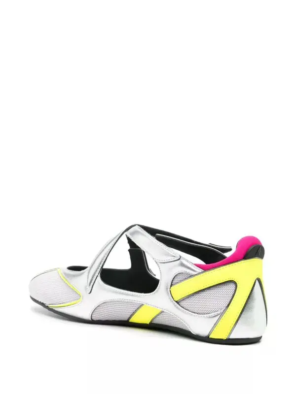 Attico Floor 01 Ballet Flats - Silver