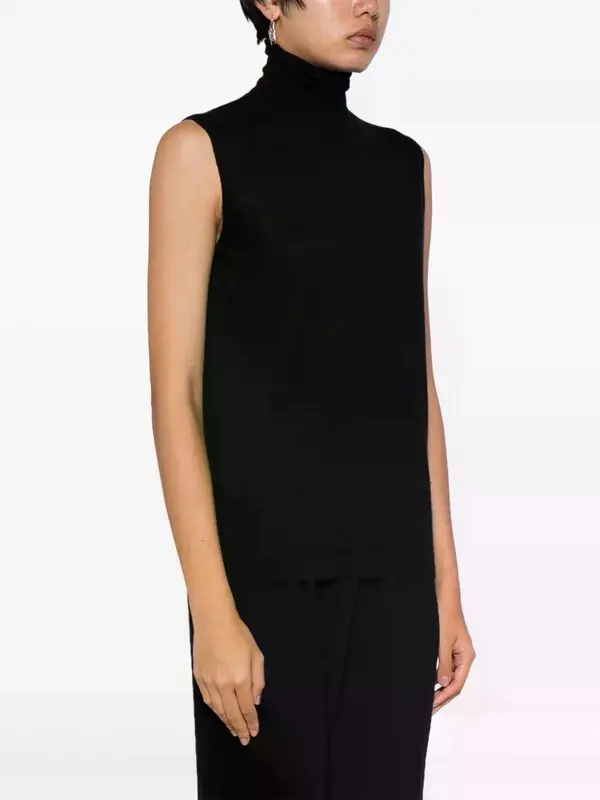 Fabiana Filippi Sleeveless Roll Neck Top