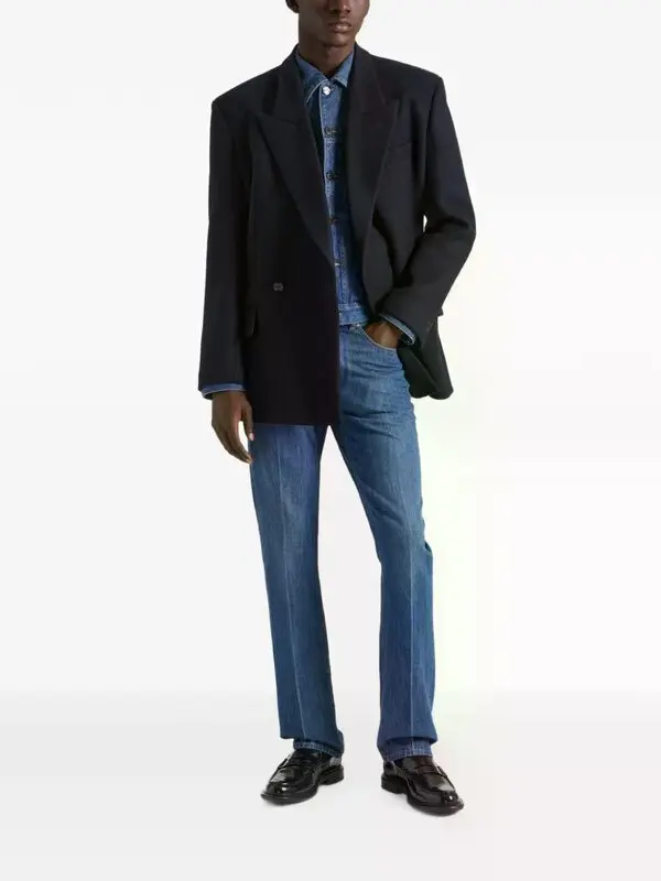 Givenchy Rear Logo Patch Cotton Trousers