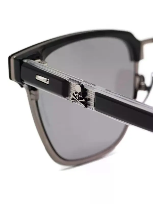 MASTERMIND WORLD Skull Plaque Square Frame Sunglasses