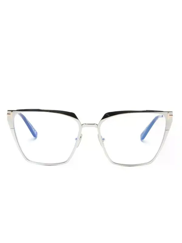 TOM FORD Butterfly Frame Eyeglasses - Silver