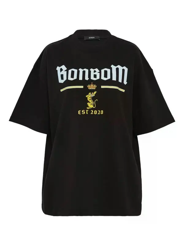 BONBOM Logo-print T-shirt - Black
