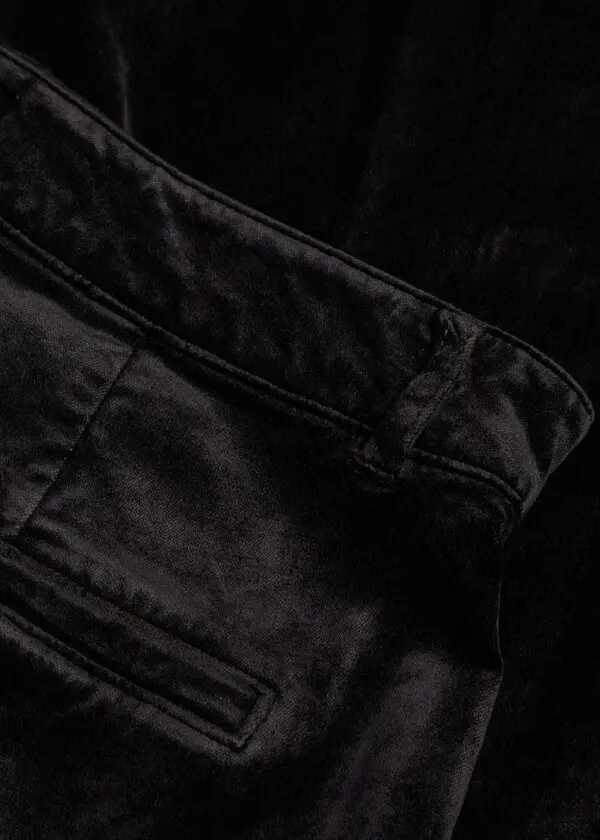 Paige Vanessa Wide-leg Velvet Trousers