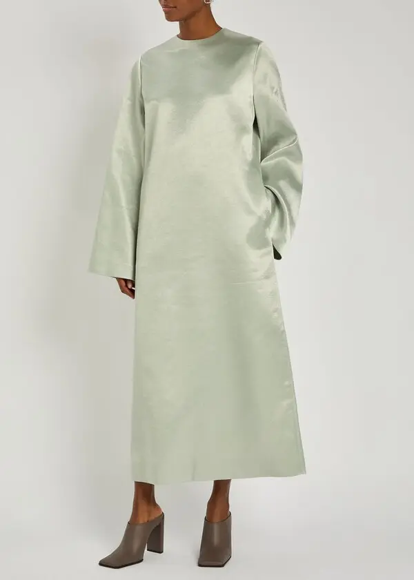 Calvin Klein Alba Satin Midi Dress