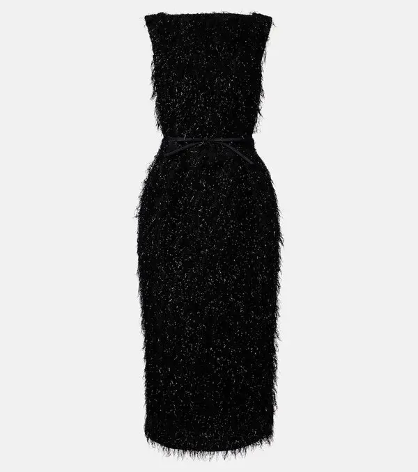 Erdem Lurex® Fil Coupé Midi Dress