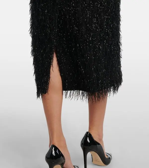 Erdem Lurex® Fil Coupé Midi Dress