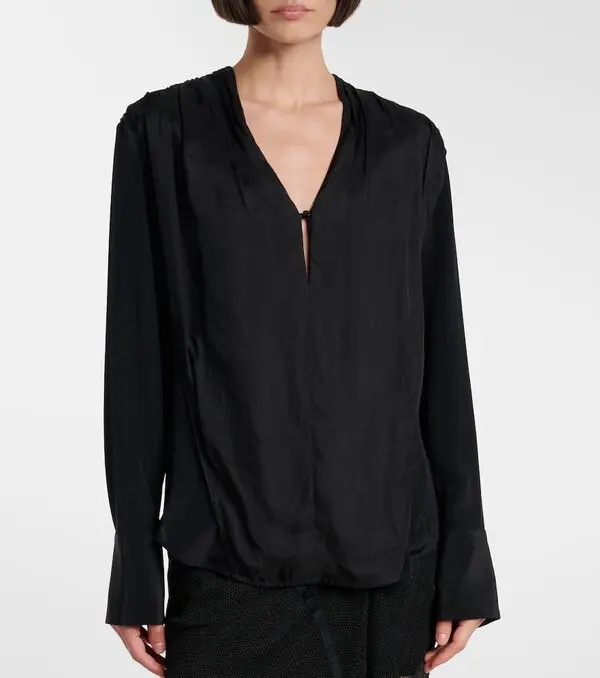 Victoria Beckham Silk Crepe De Chine Blouse