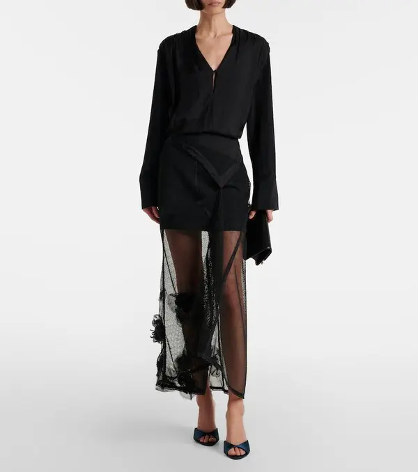 Victoria Beckham Silk Crepe De Chine Blouse