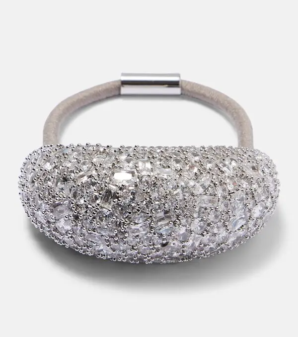 JENNIFER BEHR Embellished Hair Tie - Silver