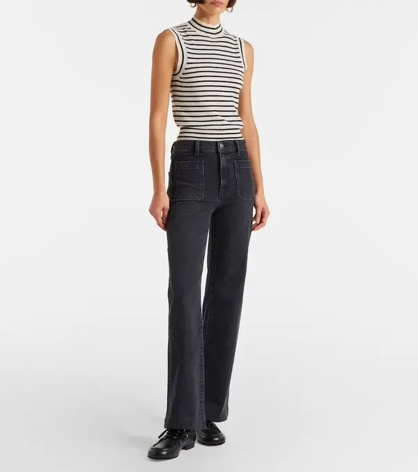 FRAME Arrow High-rise Bootcut Jeans