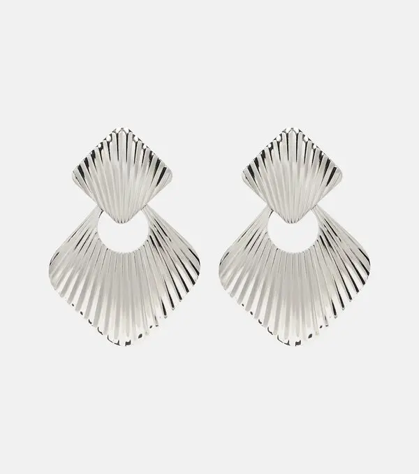 JENNIFER BEHR Demetra Sculptural Drop Earrings - Silver