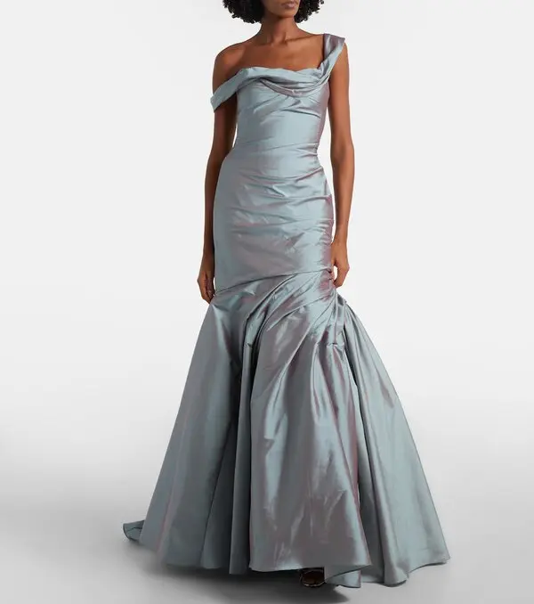 MARMAR HALIM Asymmetric Ruched Gown