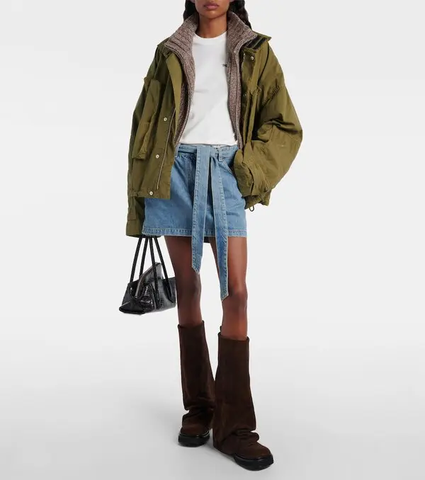 Attico Robin Suede Knee-high Boots