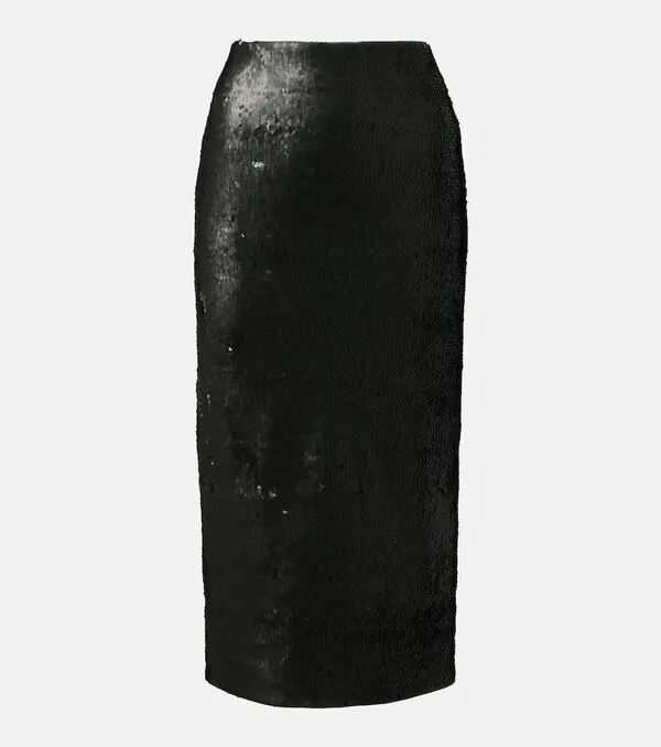 EMILIA WICKSTEAD Bethan Sequined Pencil Skirt