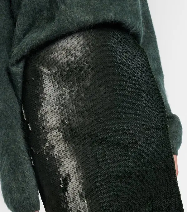 EMILIA WICKSTEAD Bethan Sequined Pencil Skirt