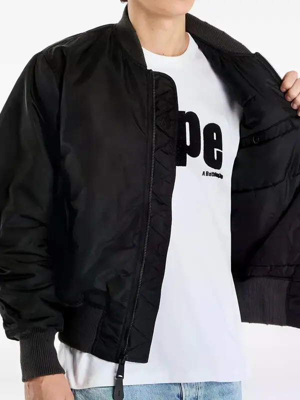 Alpha Industries Ma-1 Distressed Bomber Jacket With Internal Pocket