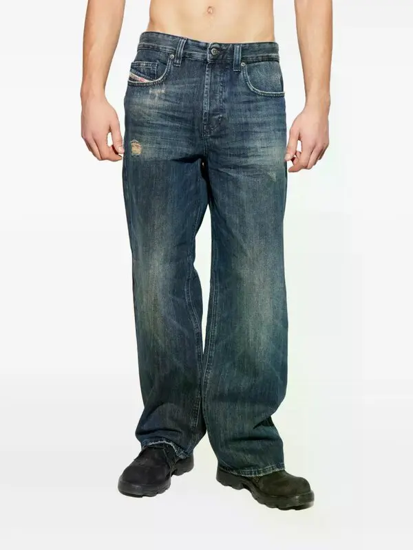 DIESEL® D-macro Wide Leg Jeans