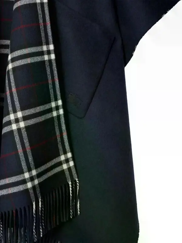 Burberry Check Pattern Reversible Cape