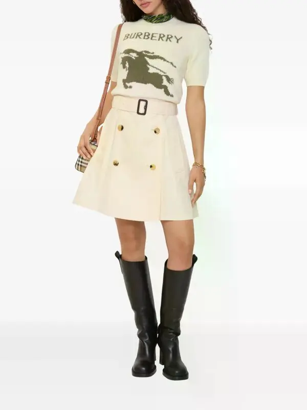 Burberry Belted Trench Mini Skirt - Neutrals