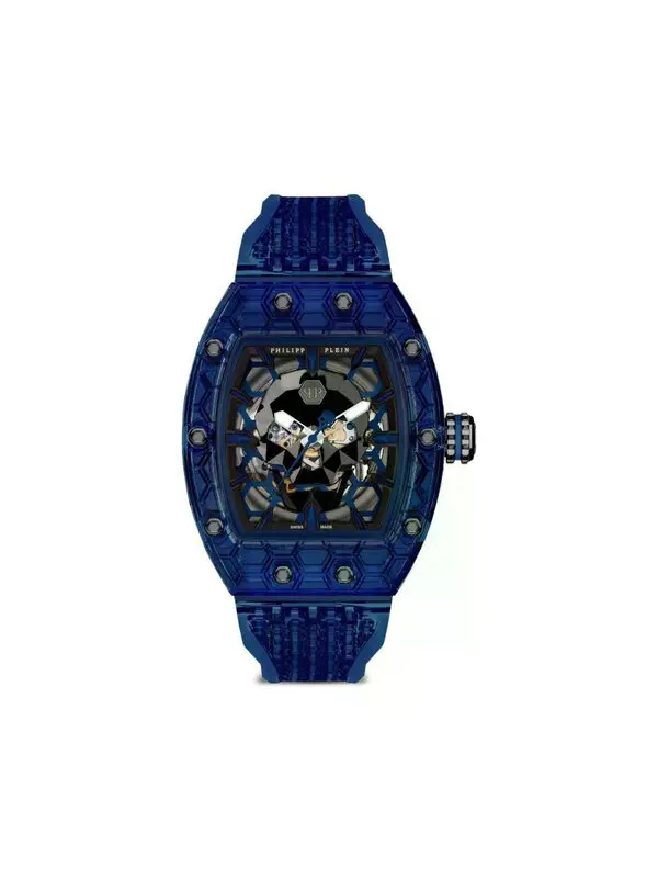 Philipp Plein Crypto King Artic Shield 55mm Watch - Silver