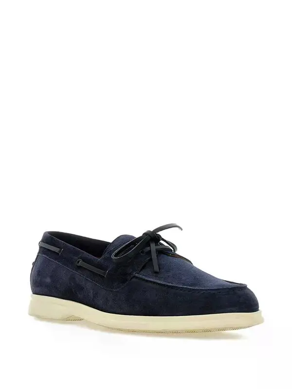 DUCA DEGLI ABRUZZI Suede Lace-up Loafers